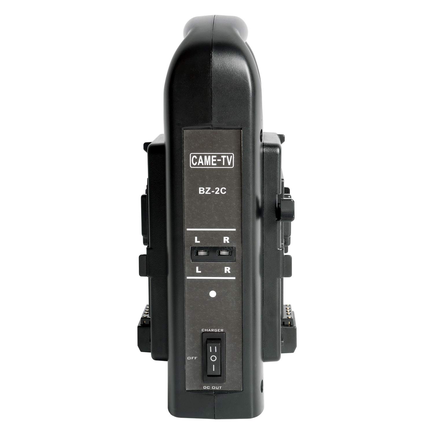 Came-TV Dual Channel V-Mount/V Lock Battery Charger and Voltage Converter with DC 24V Power Supply Output for LED Video Lights