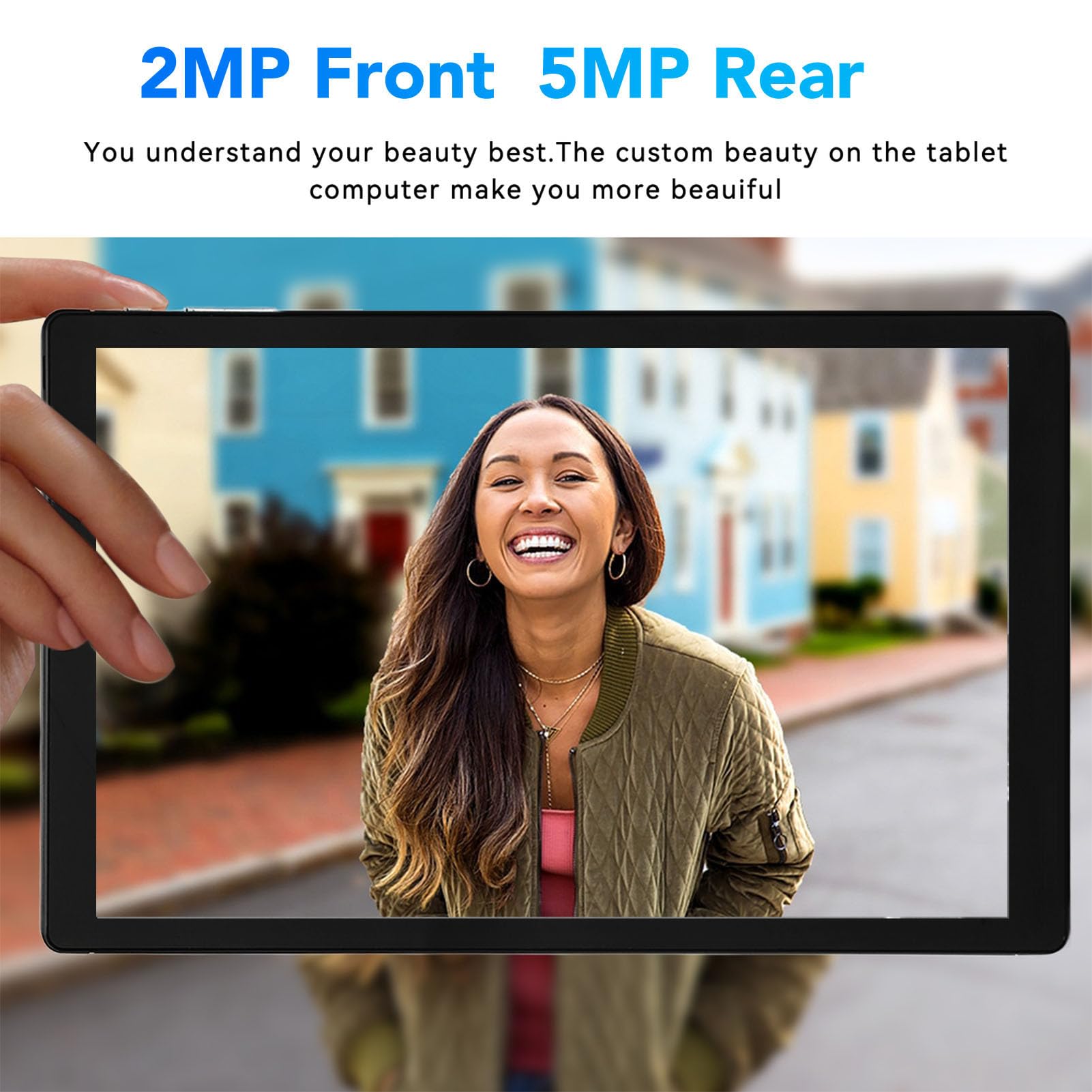 10.1 inch Tablet 6GB RAM 128GB ROM, Deca Core CPU, 5G WiFi, 2 in 1 Tablet PC withKeyboard,12.0, High Resolution Incell Display, Dual Speakers, Long Battery Life (Blue)
