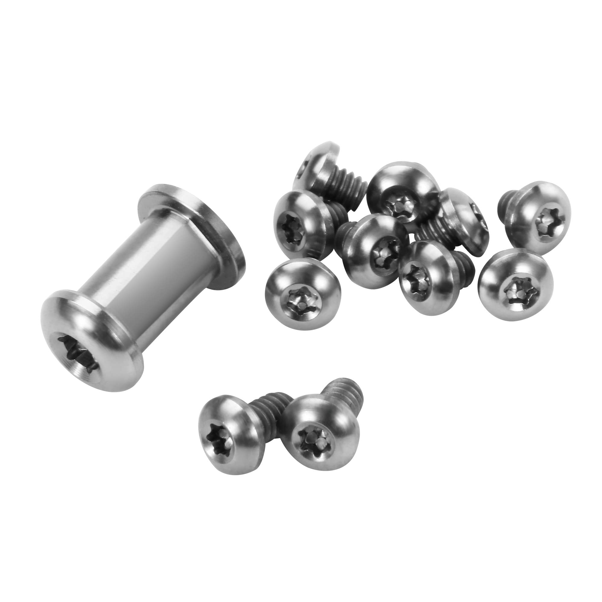 13-Piece Titanium Screw for Benchmade 535 Bugout, Mini Bugout 533 and Bailout 537, Complete Hardware Set Includes Pivot, Handle and Pocket Clip Screws, Titanium Primary Color