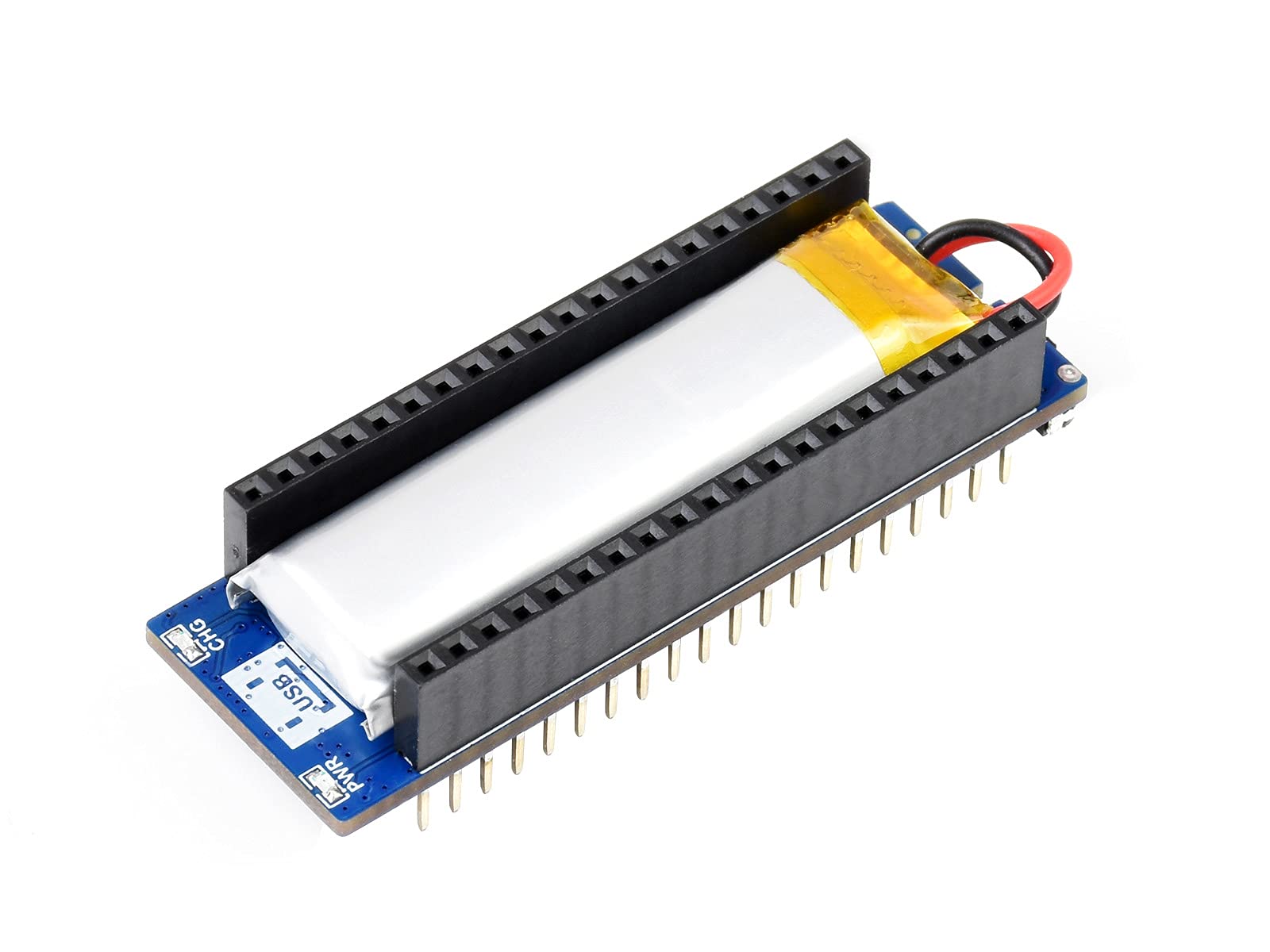 UPS Module B for Raspberry Pi Pico Board Uninterruptible Power Supply UPS HAT Power Management Expansion Board 5V,Monitoring Battery Operating Status via I2C Bus