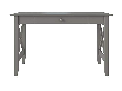 AFI Lexi Desk with Drawer and Charger Grey