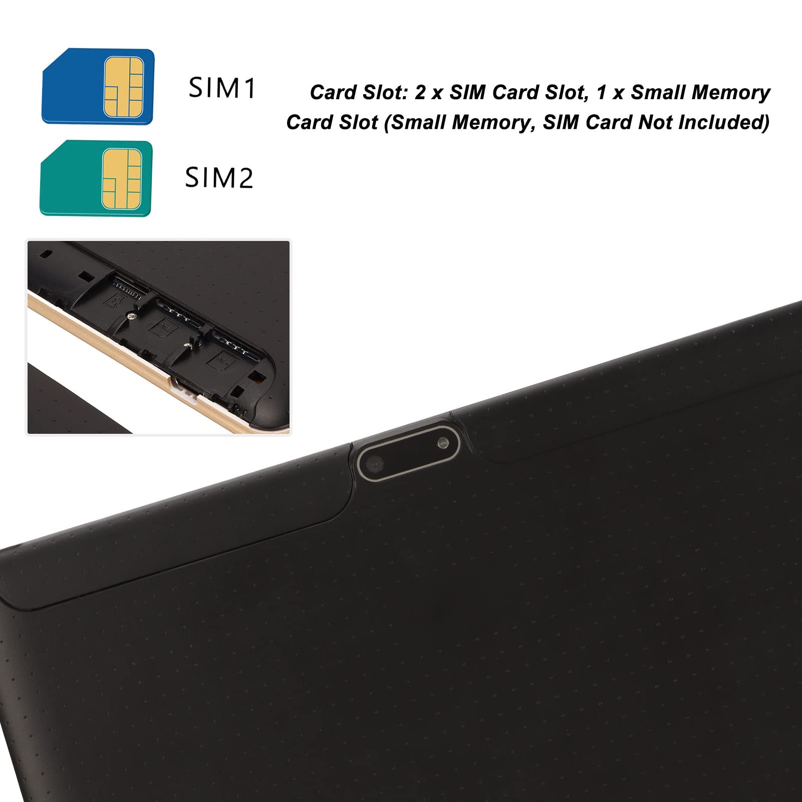 10.1 Inch Tablet, 1280x800 Powerful Functions 1GB RAM 16GB ROM 100240V HD Display Tablet 8 Core for Game US Plug