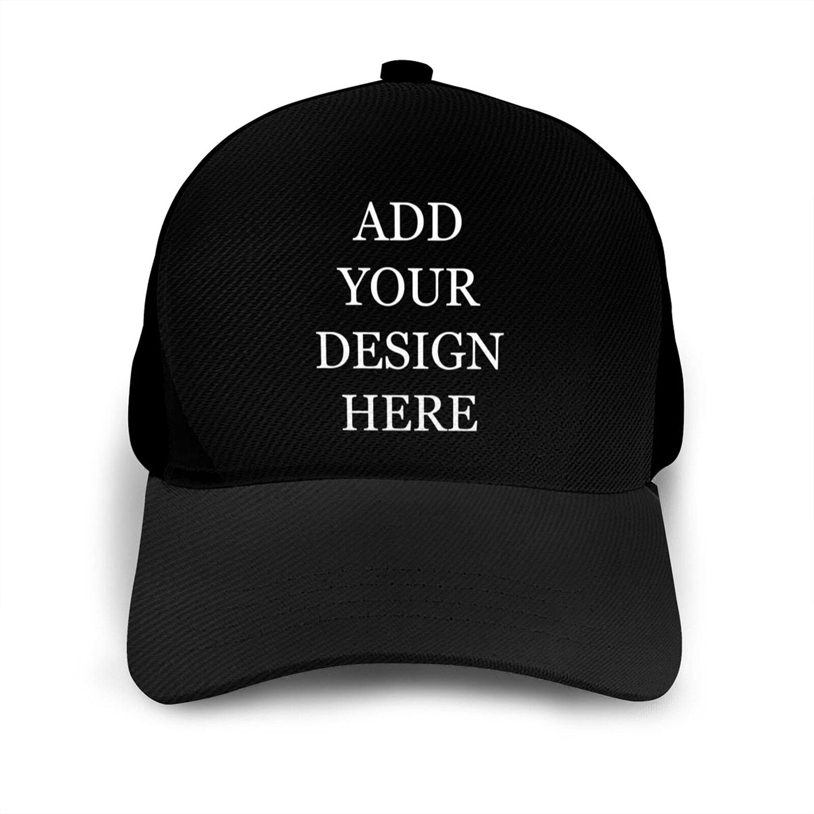 1-30 PCS Custom Personalized Hats for Men Design Your Own Text Truker Hat Flat Bill Baseball Cap Hip-Hop Snapback Hat (Truck Hat Black)