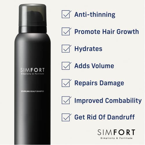 SIMFORT SPARKLING SCALP SHAMPOO for Thinning Hair and Hair Loss - Hair Growth Treatment (2 Pack)