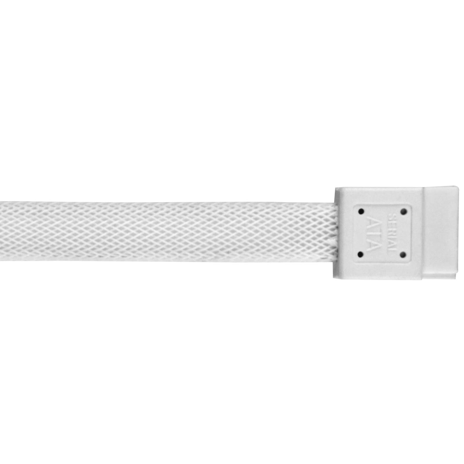 Silverstone SATA III SSD/HDD Cable with Locking Mechanism in White CP07W-USA