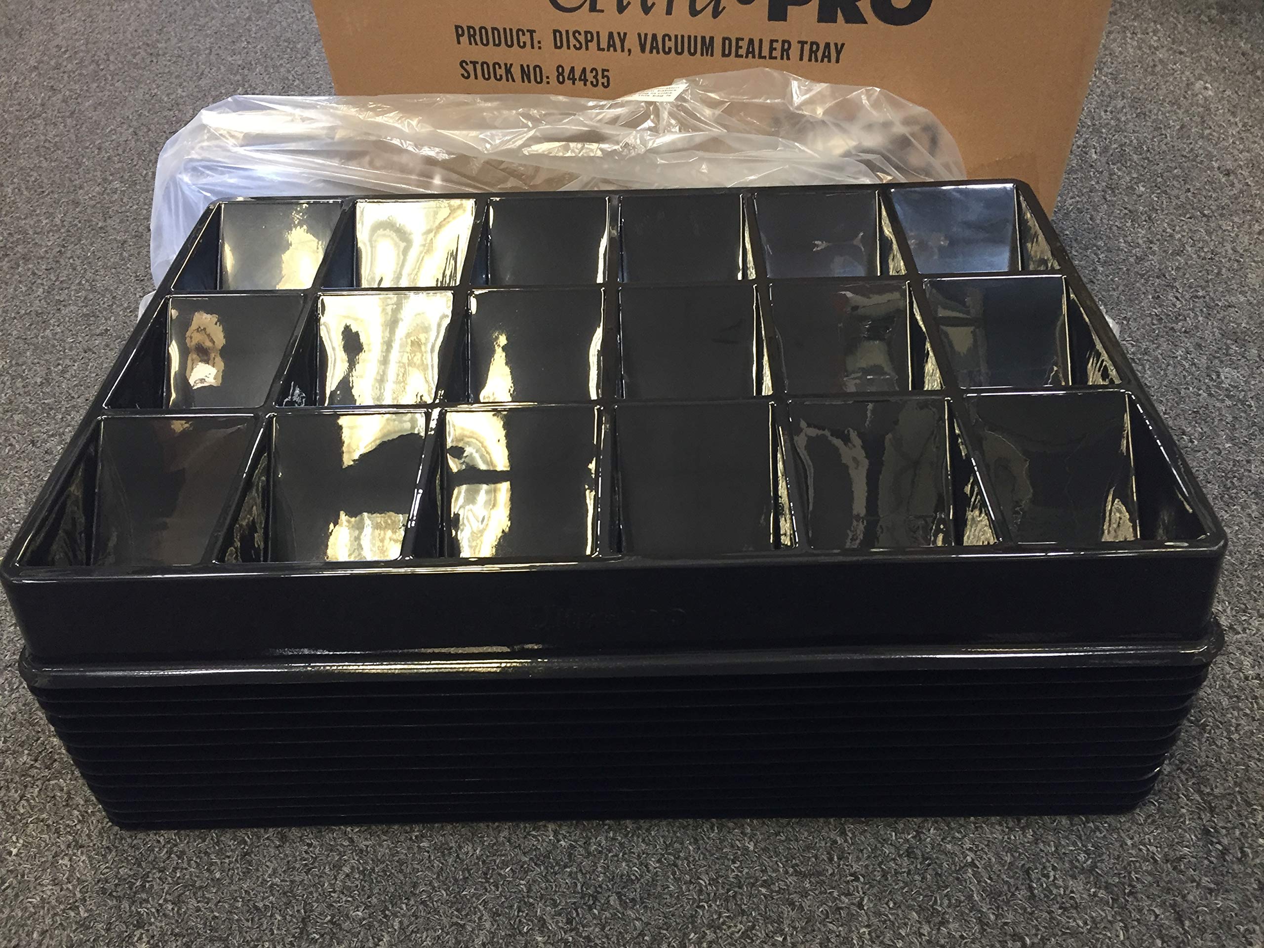 12 Black Ultra Pro TCG CCG Sports Trading Card Sorting & Dealer Tray (18 Slot)