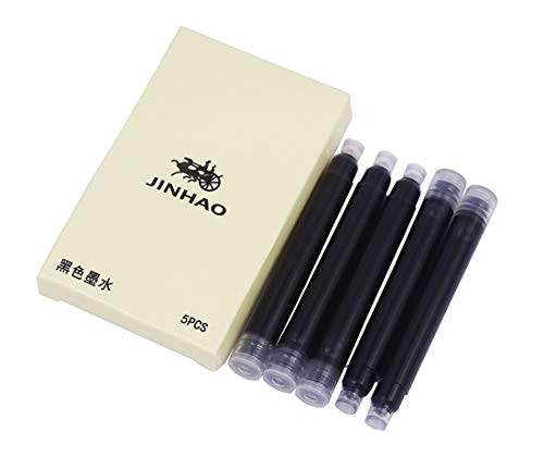 30 PCS Jinhao Fountain Pen Ink Cartridges International Standard Size - Black