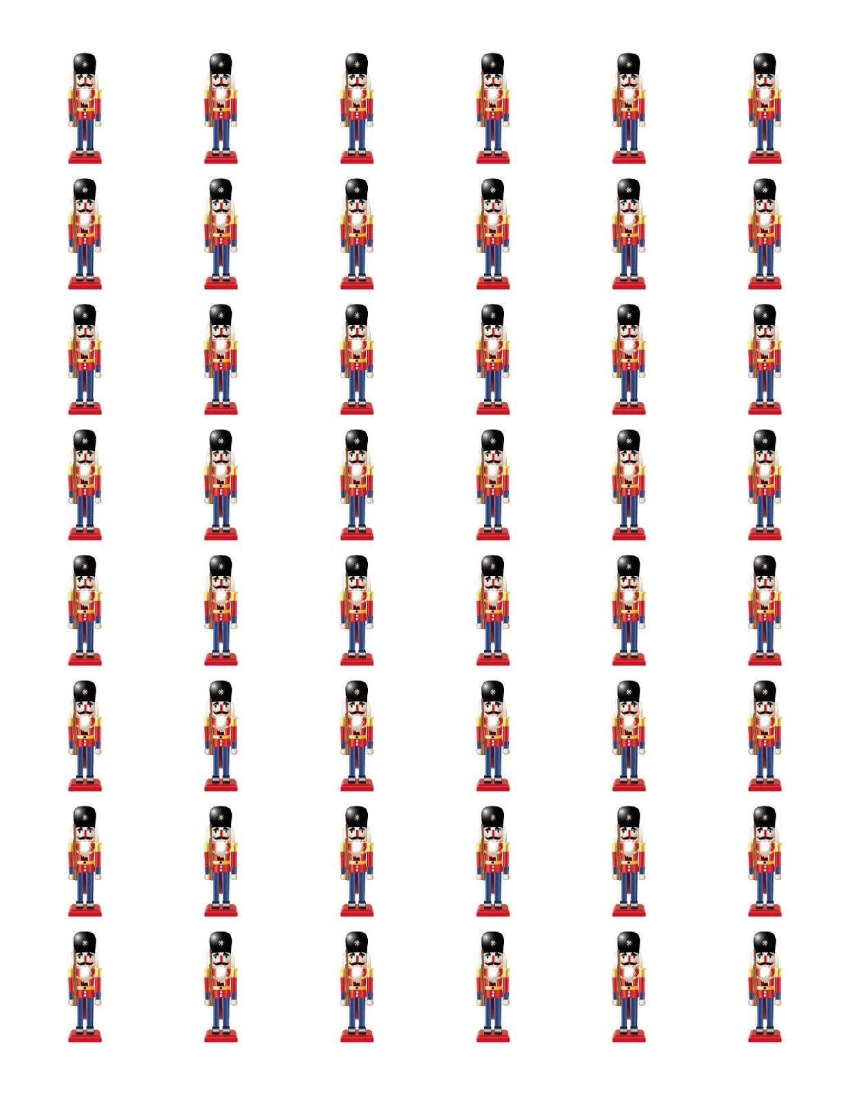 tkcutecandies123 48 Christmas Nutcracker Envelope Seals Labels Stickers 1.2" Round