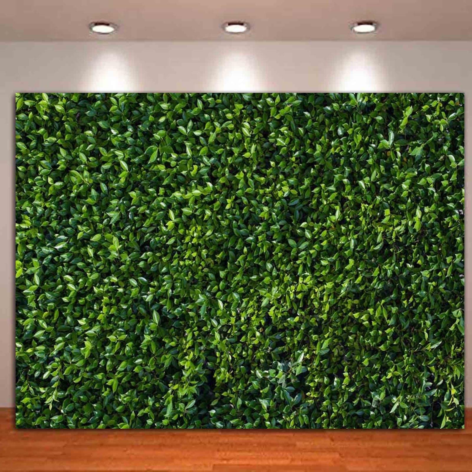 10x8FT Soft Fabric/Polyester Nature Spring Green Leaves Theme Photo Background Wedding Birthday Party Newborn Baby Shower Photography Backdrops Zoo Decor Shoot Props Bannner