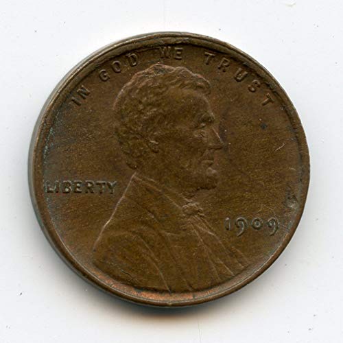1909 Lincoln VDB Error Cent Choice About Uncirculated