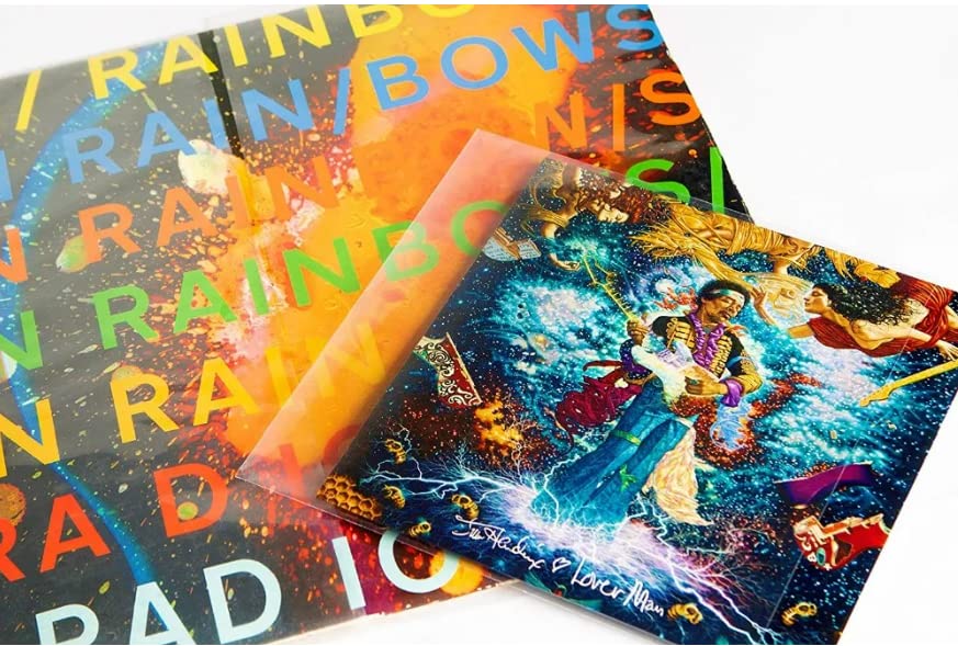 100 Outer Sleeves For Vinyl Record 12.75 x 12.75 Crystal Clear 3 Mil Thick - Single & Double LP Album Covers (100pack)