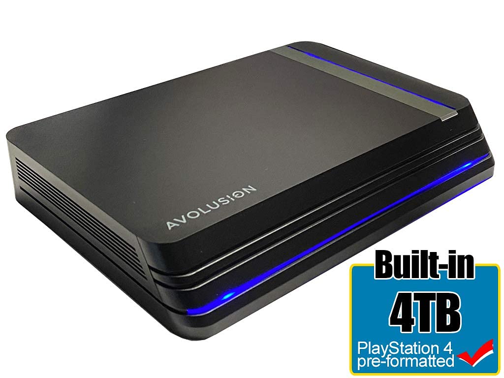 Avolusion HDDGear Pro X 4TB USB 3.0 External Gaming Hard Drive (Pre-formatted for PS4 Pro, Slim, Original) (Renewed)