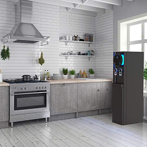 Bottleless Water Cooler Hot and Cold Water Dispenser for Offices & Homes (Black)