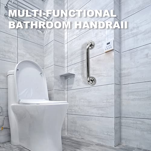 2 Pack 12 Inch Shower Grab Bars, LONVICHTT Stainless Steel Shower Handle, Bathroom Safety Bars, Elderly, Pregnant, Handicap Senior Assist Bath Handle