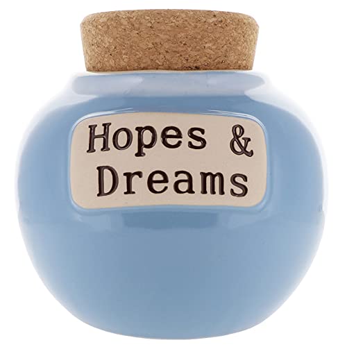 Cottage Creek Hopes and Dreams Jar, Ceramic Keepsake Jar, Wedding Wishes, Friend Gifts