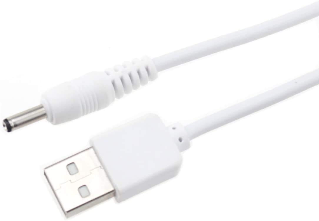 USB Charger Cable for FOREO Luna 4/Luna 4 GO/Luna 3/ Luna Mini 3/ Luna Mini 2/Luna Play Plus Facial Cleanser Replacement Charging Cable Compatible with Luna Series Facial Cleanser (White,1 Pack)
