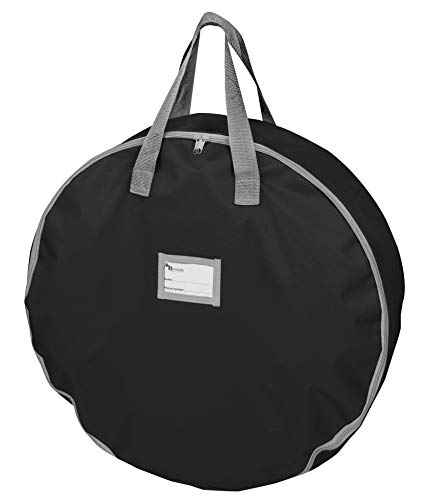 Primode Christmas Wreath Storage Bag 24"- Garland Wreaths Container with Handles - Durable 600D Oxford Polyester Material Holiday Wreaths Storage Holder 24β (Black)