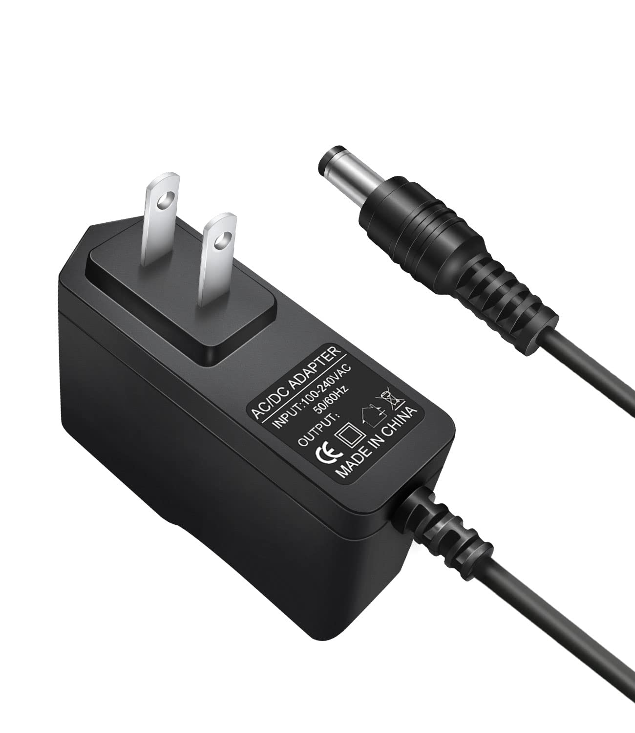 9V 2A Power Adapter AC 100-240V to DC, 5.5mm x 2.1mm Plug Power Supply for Arduino, Video LED Light, SUPON L122T, VILTROX L116T/L132T, Monitors Security Camera CCTV, WiFi Webcam, Router