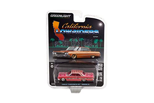 1964 Chevy Impala, Gypsy Rose Pink - Greenlight 63010A/48-1/64 Scale Diecast Model Toy Car