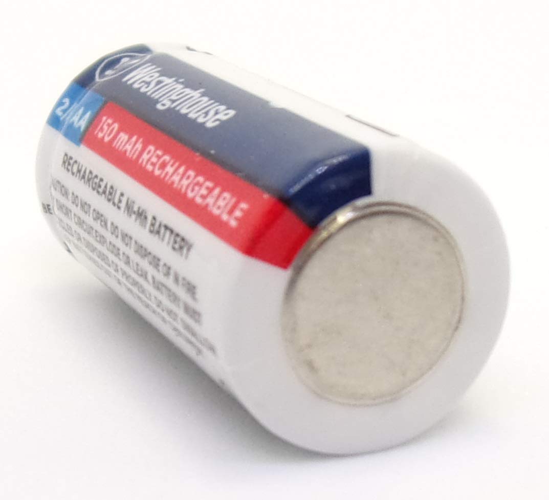4X Westinghouse 2/3 AA Ni-Mh Battery Batteries Rechargeable 1.2 V Volt 150 mAh Reusable Chargeable by JL Missouri Parts
