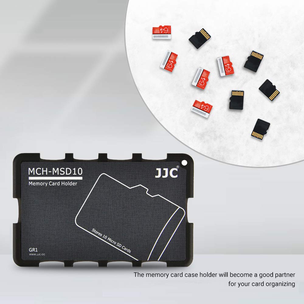 10 Slots Micro SD Card Case Holder Storage Organizer, Ultra Slim Credit Card Size Lightweight Portable TF MSD Memory Card Storage