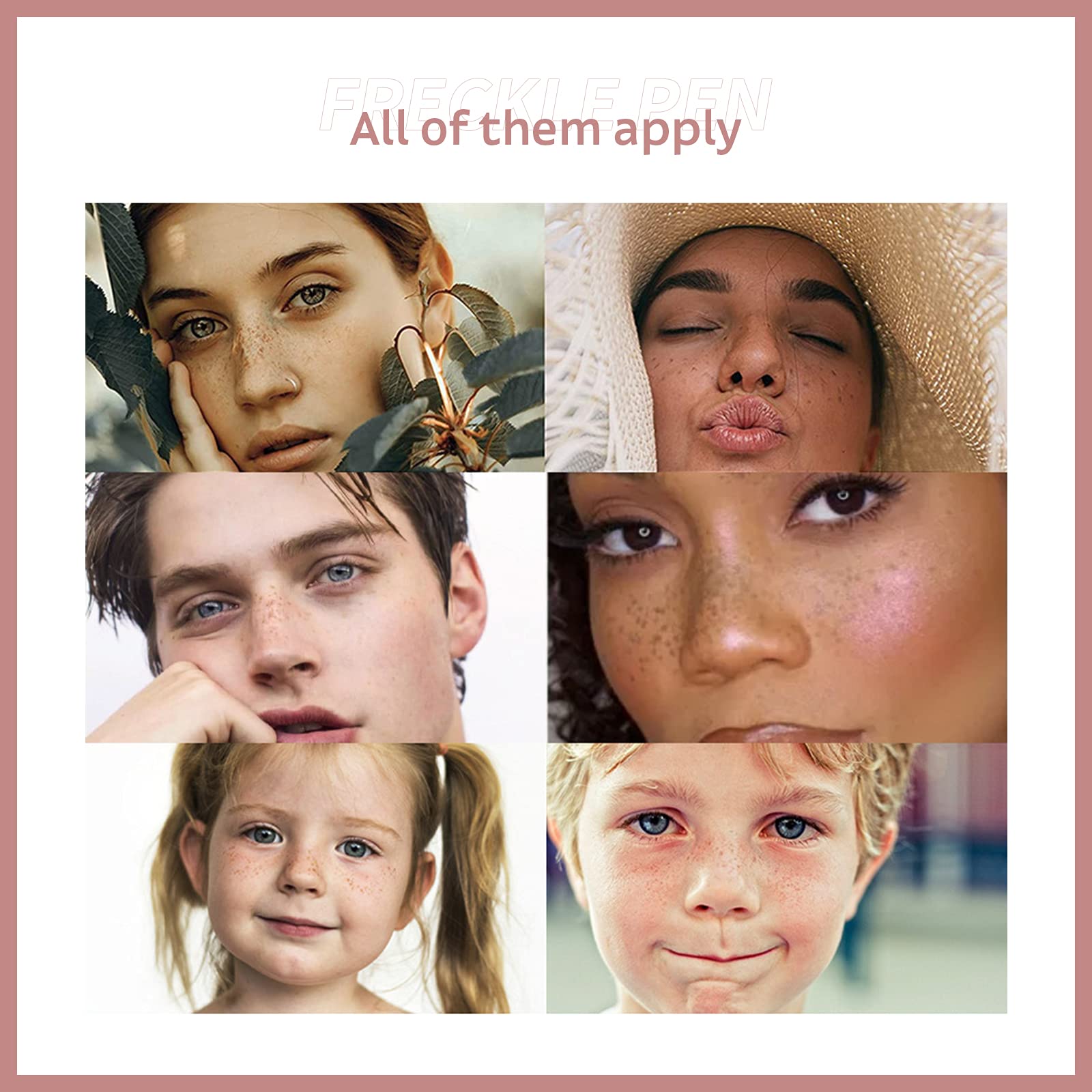 Marine Forest Freckle Pen 3 Colors Waterproof Long Lasting Quick Dry Small Spot Natural Like Face Freckle Makeup Pen, Dark Brown, Light Brown and Grey, Upgrade Design