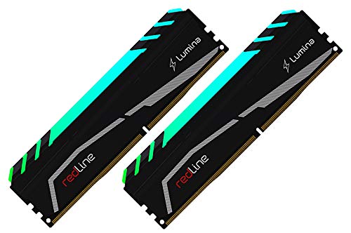 Mushkin Redline Lumina – DDR4 RGB Gaming DRAM – 32GB (2x16GB) UDIMM Memory Kit – 3600MHz (PC4-28800) *CL-16* – 288-pin 1.4V Desktop RAM – XMP Ready – LED Heatsink – (MLA4C360GKKP16GX2)