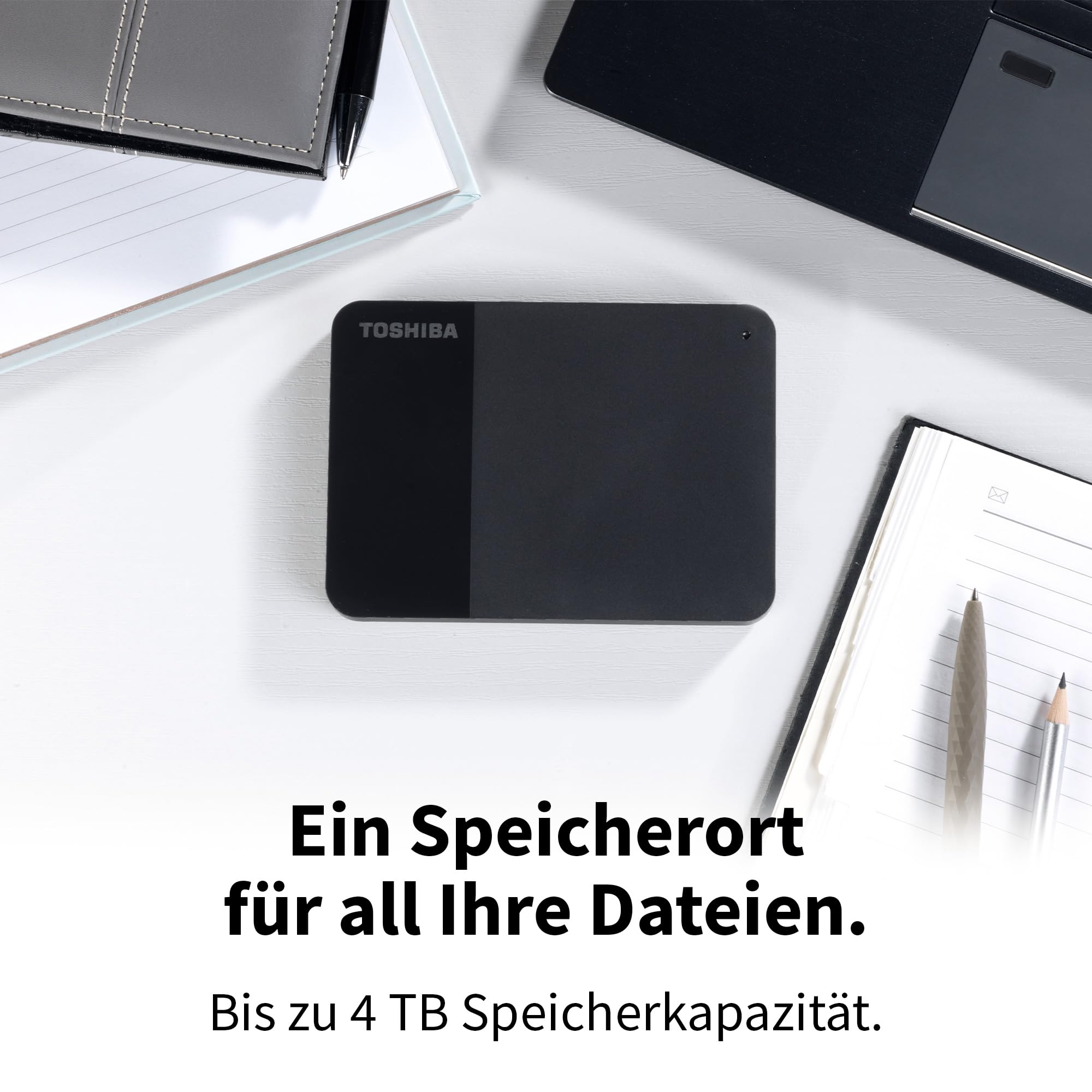 Toshiba 2TB Canvio Ready – 2.5 inch Portable External Hard Drive with SuperSpeed USB 3.2 Gen 1, Compatible with Microsoft Windows 7, 8 and 10, Black (HDTP320EK3AA)