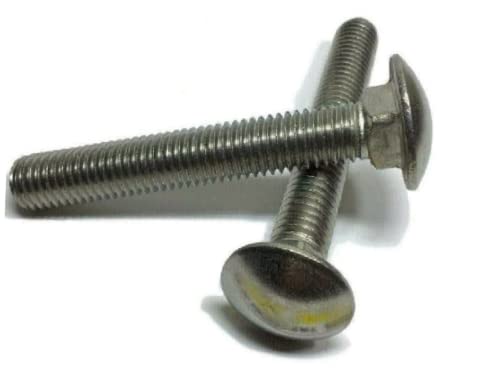1/4-20 Coach Screws Round Head Carriage Bolt Stainless Steel Grade 18-8 Length 1-1/2" - JFS219 | #YY33DL (250 Pcs)