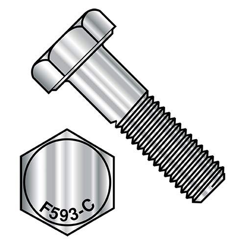 1/4-20X2 1/4 Hex Cap Screw 18-8 Stainless Steel (Pack Qty 20) BC-1436CH188 by Shorpioen