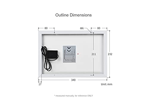 Waveshare Polysilicon Solar Panel (18V 10W) 10Wp Power Photovoltaic Panel High Conversion Efficiency