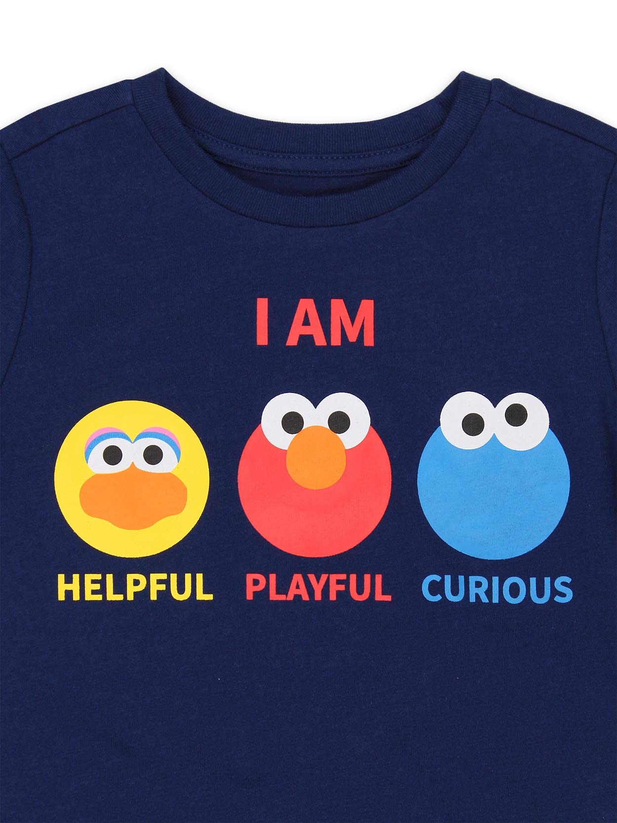 Isaac Mizrahi Loves Sesame Street Elmo Toddler Baby Long Sleeve T-Shirt Tee (2T, Navy)