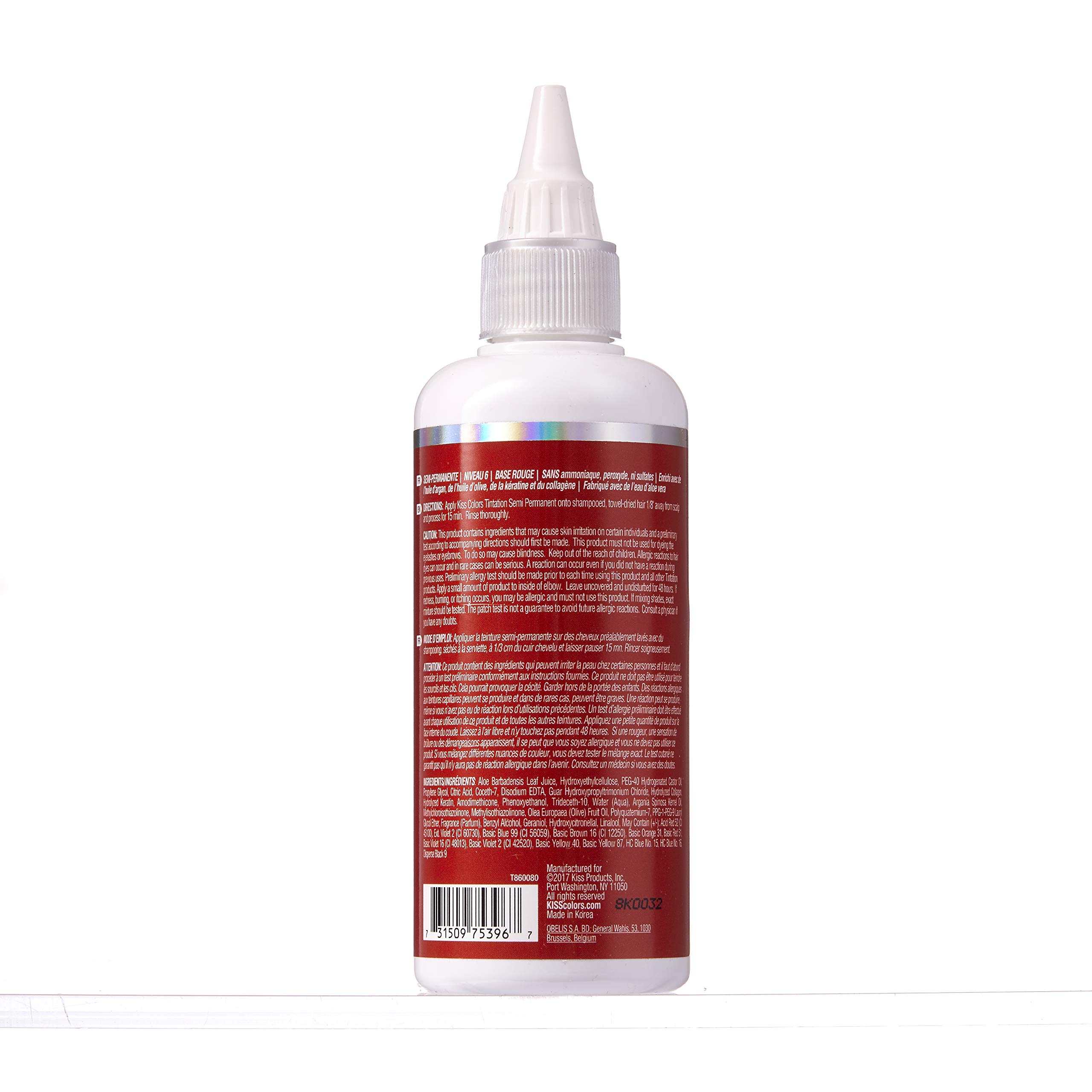 Kiss Tintation Semi-Permanent Hair Color 5 Ounce (Cajun Spice (2 Pack))