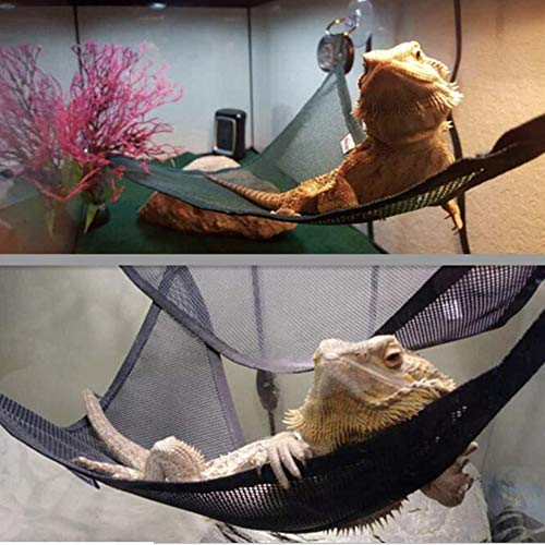 hammock bed pillow sleeping bag dragon bearded tank accessories pet hanging plant turtle small cover toys reptile hide terrarium supplies blanket decor carrier pets gift, Lizards,Gecko Black Small