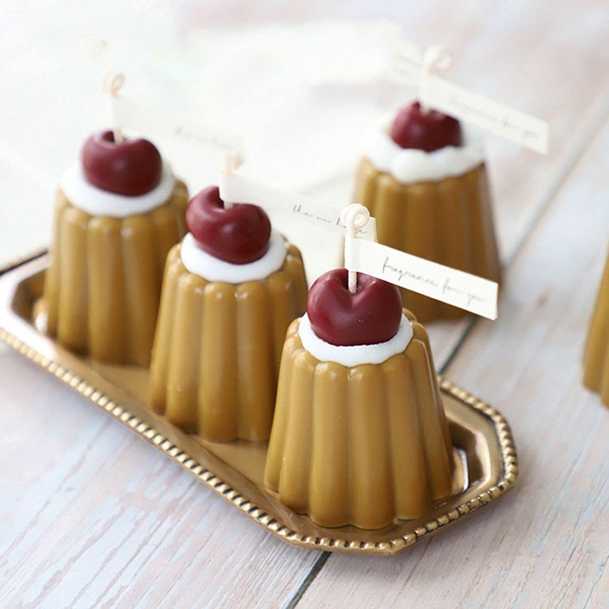 18/ 8 Cavity Round Cylinder Silicone Non-stick Cannele Mould, Muffin Cake Pan Cupcake Silicone Mold Baking Tray for Oven