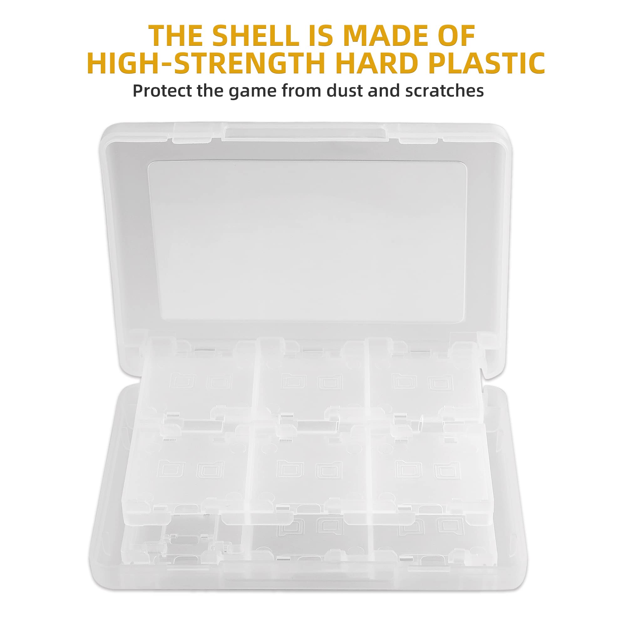 3DS Game Holder Card Case, 28-in-1 Game Holder Card Case Compatible with Nintendo NEW 3DS / NEW 3DS XL / 3DS / 3DS XL / DSi / DSi XL / DS / NEW 2DS /NEW 2DS XL / 2DS/ 2DS XL Catridge Storage Box (White)