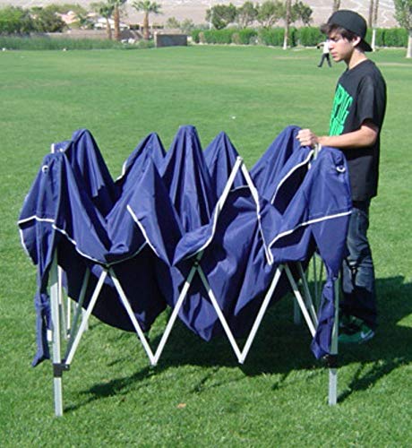 10 x 10 PALM SPRINGS EZ POP UP White Canopy Gazebo Tent with 4 Side Walls New