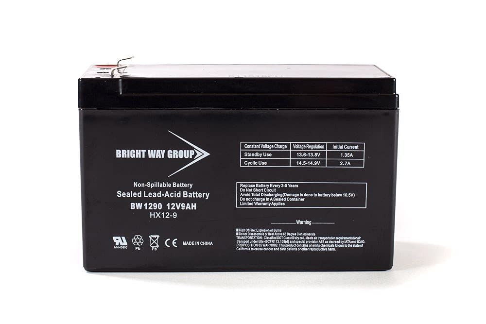 Bright Way Replacement Battery for Tripp Lite BC4382 12V 9AH F2 UPS Battery