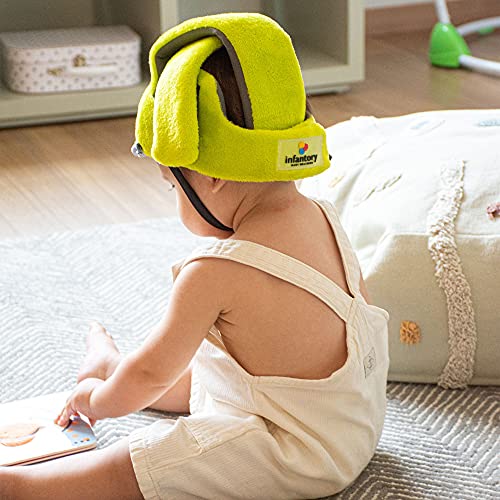 INFANTORY | Baby Helmet for Protection and Safety - Adjustable, Shockproof Foam (Green)