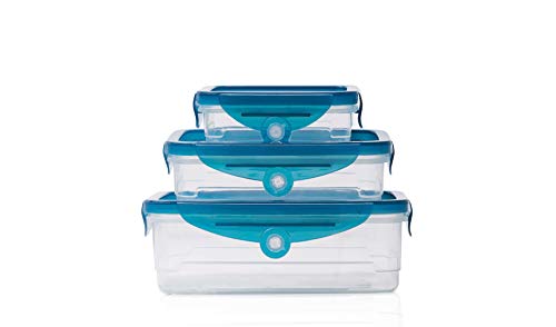 Handy Gourmet Flexi-Top Reusable Containers, BPA Free - Rectangle, Set of 3