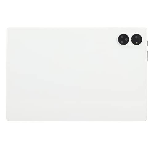 10.1 Inch Tablet, Phone Tablet 8GB RAM 128GB ROM 5G WiFi Octa Core White for Android 12 for Work (US Plug)