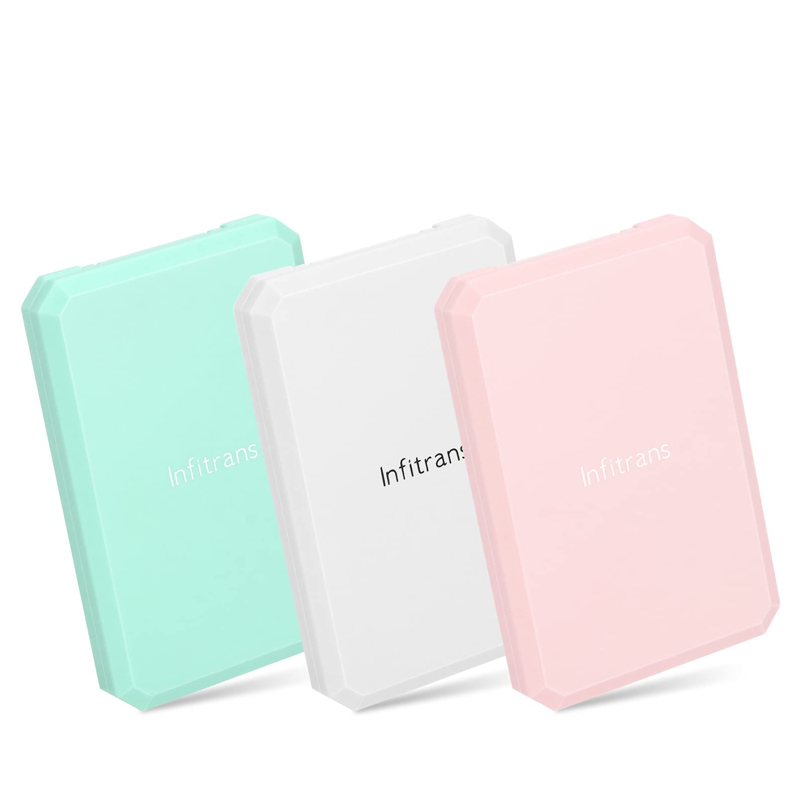 Infitrans Pocket Mirror, 1X/2X Magnification Compact Travel Makeup Mirror Purse Mirror, 2-Sided, Portable, Folding, Handheld, Small Compact Mirror with 3 Packaging