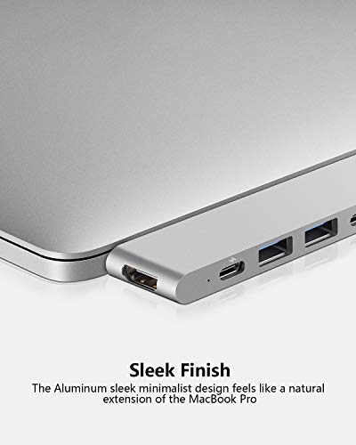 Purgo USB C Hub for MacBook Pro 13 M2 Air 2022/2021-2018, MacBook Adapter with 4K HDMI, 100W PD, 40Gbps TB3 5K@60Hz, USB-C, 2 USB 3.0 and SD/Micro Card Readers