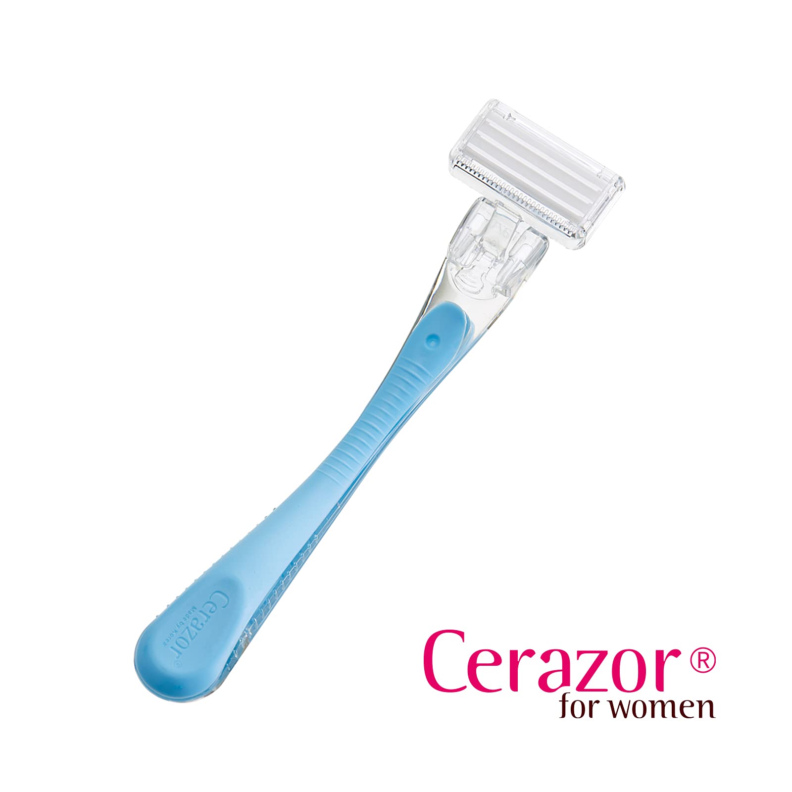 Cerazor, Sky Blue, Ceramic Razor for Women, Non-Metallic Ceramic Razor Blade, No Metal Allergy, No Skin Damages, Shaver.