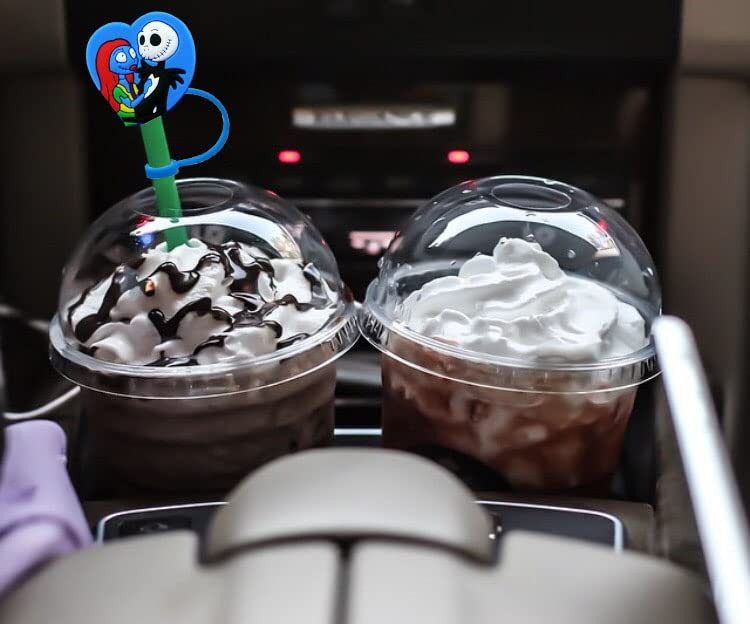 10Pcs Straw Tips Cover Fun And Quirky Straw Covers Cap for Reusable Straws Unique and interesting Shape Straw Protector 2D Style 23