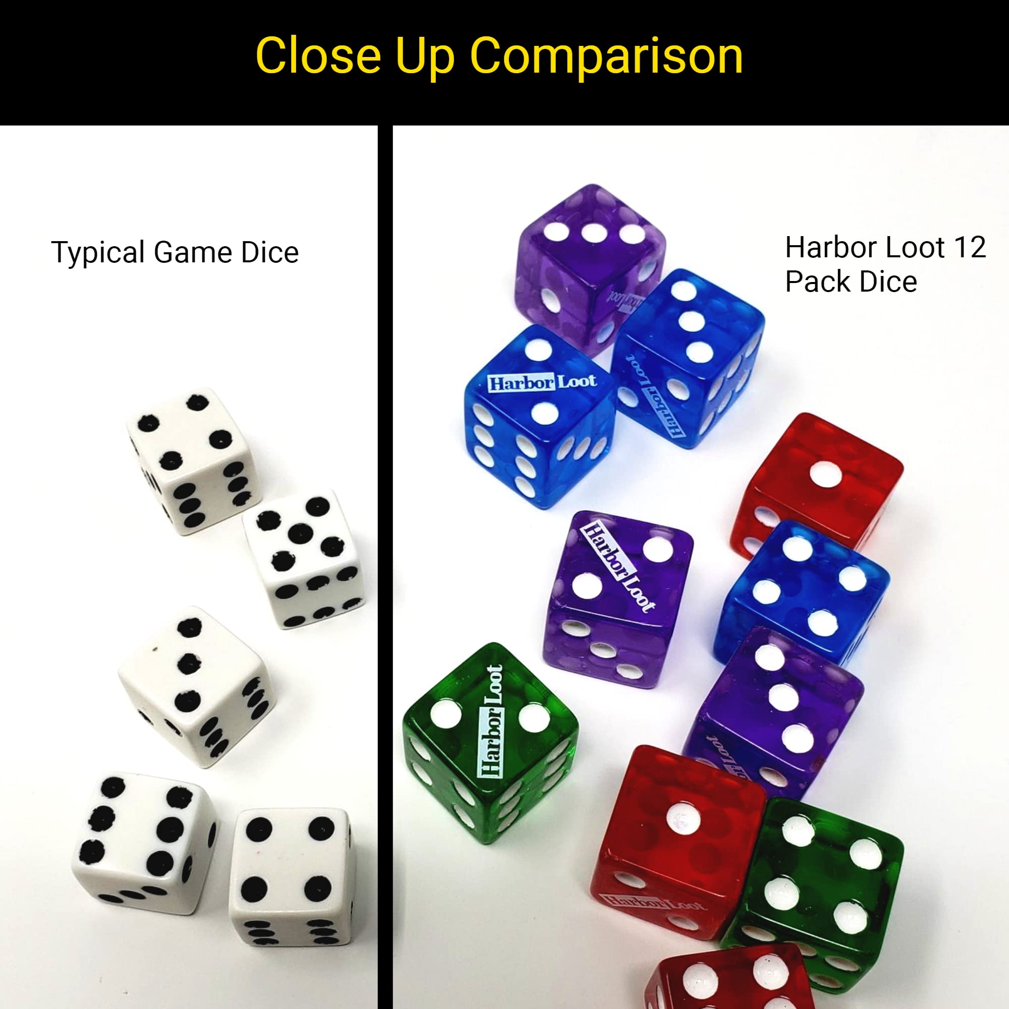 12 Pack Large Dice for Dice Stacking and Games