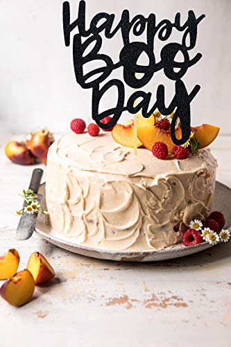 Happy Boo Day Cake Topper, Halloween Birthday Cake Topper, Here for the Boos Decorations, Ghost Halloween Birthday Party Decorations