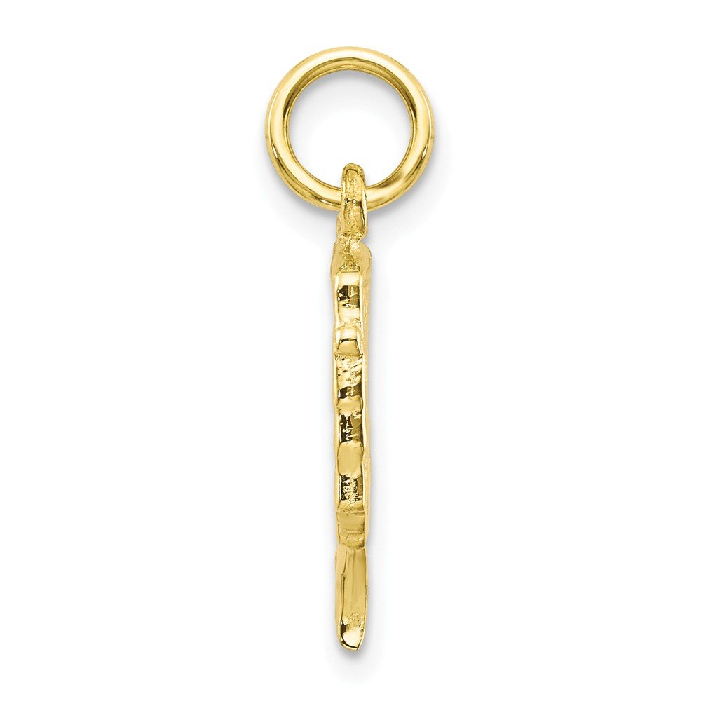 10k Yellow Gold Solid Bust of Nefertiti Charm Souvenir Pendant - 20mm x 9mm