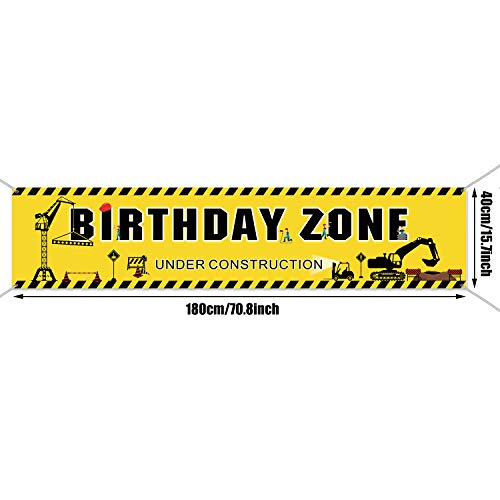 Construction Banner Dump Truck Birthday Banner Boys Birthday Party Decorations Construction Themed Party Supplies Dump Truck Digger Zone Photo Booth Props