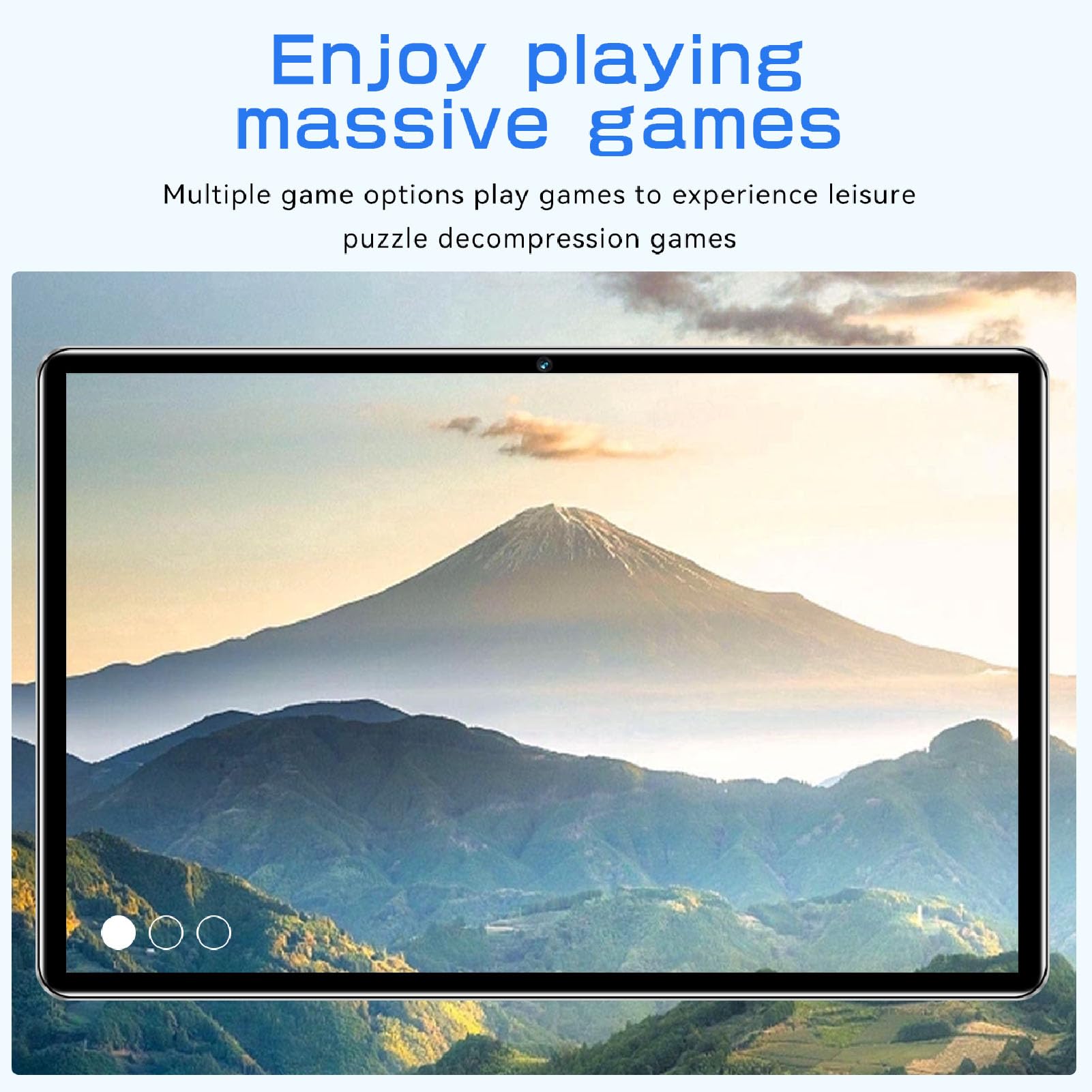 10.1in FHD, 4GB RAM, 64GB ROM, Dual Camera, 8800mAh, 5G WiFi, Office Tablet with Keyboard Mouse (US Plug)
